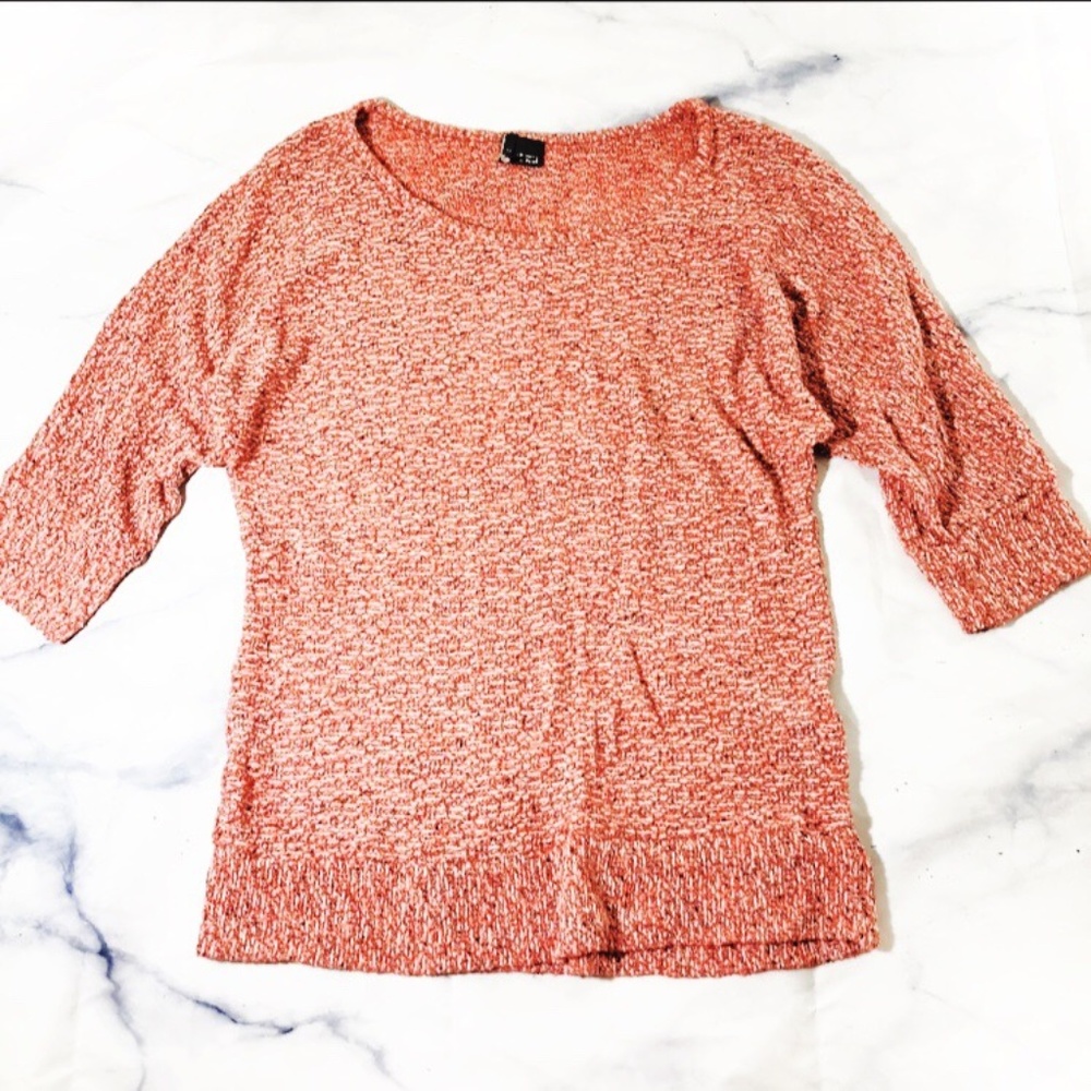 Urban Outfitters Sparkle & Fade Light Red Sweater - Gem